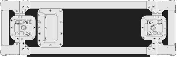 d&b D 80 2 Unit Foam Suspended Rack - Front & Intermediate Rackstrip ...